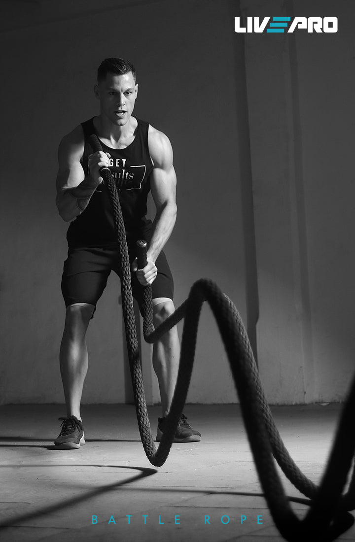 LIVEPRO Aluminium Handle Battle Rope – Benneaux GmbH